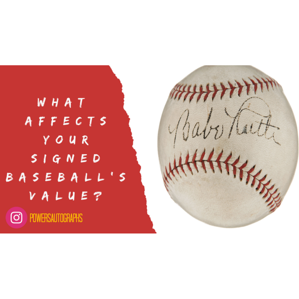 5 Things That Affect an Autographed Baseball's Value - Powers Sports ...