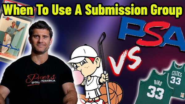 PSA DNA Autograph Authentication: When to use a Submission Group vs Se ...