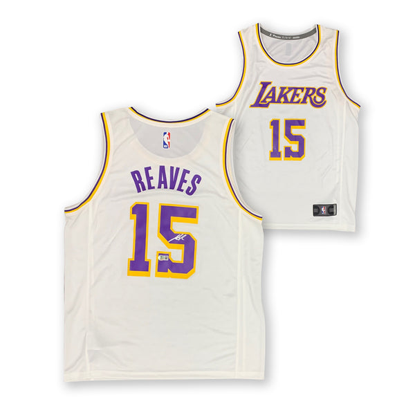 Austin Reaves Autographed Los Angeles Lakers Signed Fanatics White Bas ...